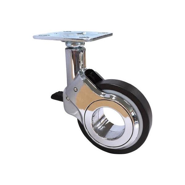 ※在庫品ではありません！メーカー確認後の出荷となります！確認後欠品・廃番等の問題が発生しましたらご連絡いたします！ご了承願います　◆特長：◆車輪中央部が空洞になっているデザイン性の高いキャスターです。◆ほこりなどが溜まりにくい形状にもなって...