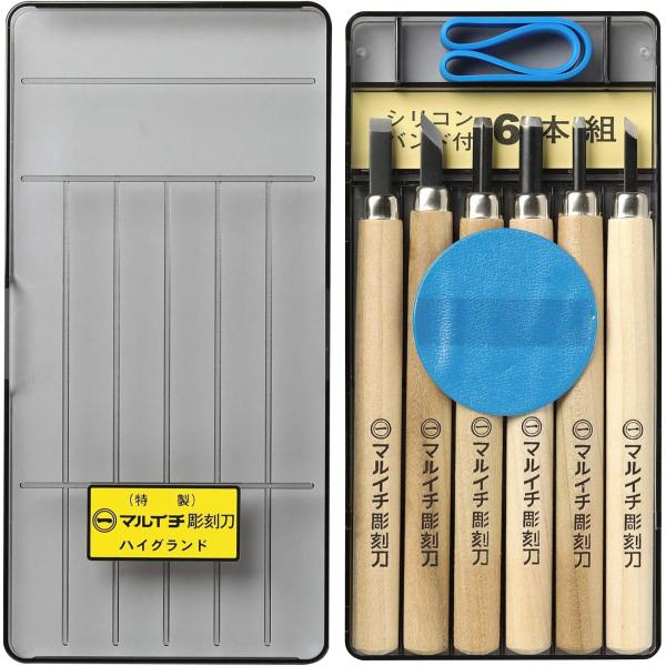 ※在庫品ではありません！メーカー確認後の出荷となります！確認後欠品・廃番等の問題が発生しましたらご連絡いたします！ご了承願います　◆マルイチ彫刻刀 長柄 プラケース入 6本組◎