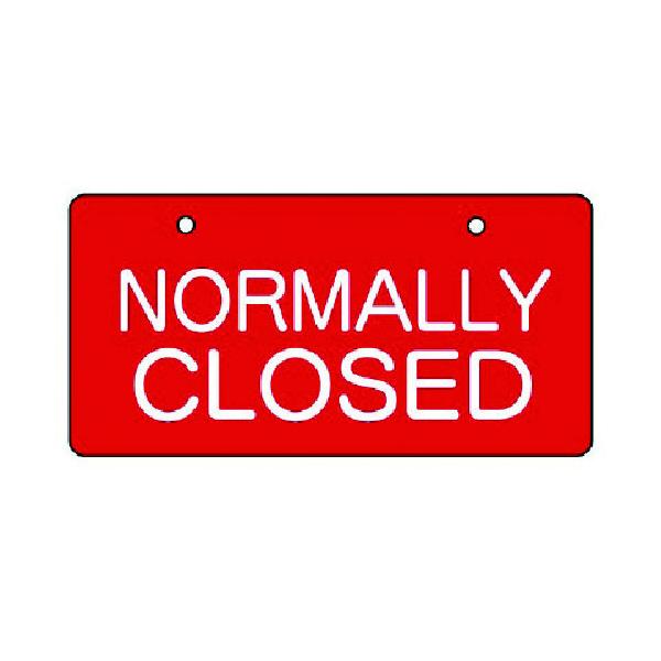 ※メーカー確認後の出荷となります！確認後欠品・廃番等の問題が発生しましたらご連絡いたします！ご了承願います　◆特長●裏面に系統名称等の表示ができます。◆用途◆仕様●表示内容：NORMALLY CLOSED・赤地(白文字)●縦(mm)：60●...