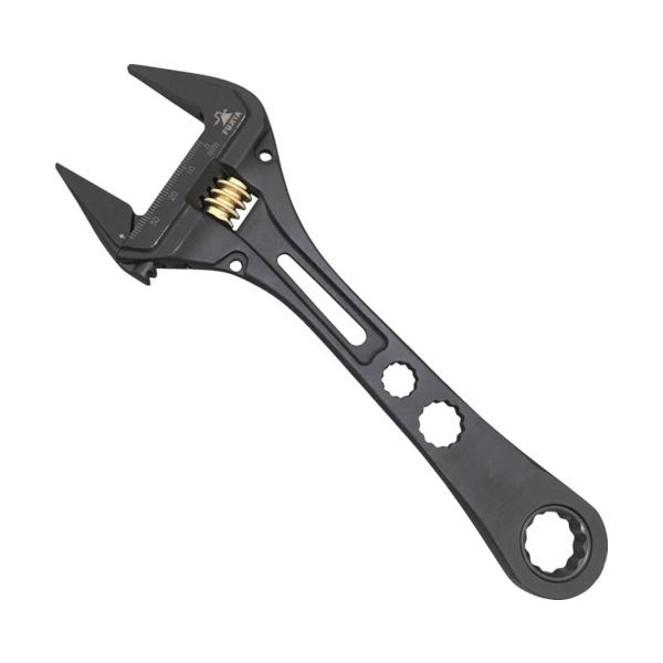 ※メーカー確認後の出荷となります！確認後欠品・廃番等の問題が発生しましたらご連絡いたします！ご了承願います　◆特長●柄端部に17mmのラチェットレンチが付いているので足場組作業などに最適です。●最大開口38mmとワイドな開口です。●柄の部分...