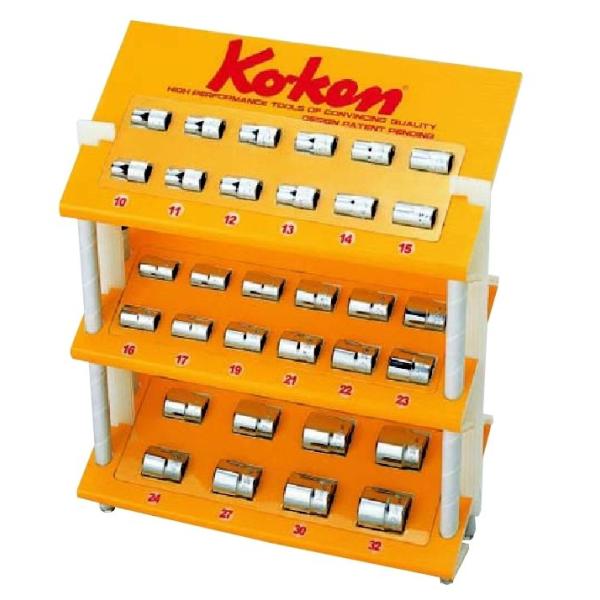 ※メーカー確認後の出荷となります！確認後欠品・廃番等の問題が発生しましたらご連絡いたします！ご了承願います　◆コーケン Ko-Ken 1/2（12.7mm）ソケットディスプレイスタンドセット 32ヶ組 4240A-00◎4240A00 山下...