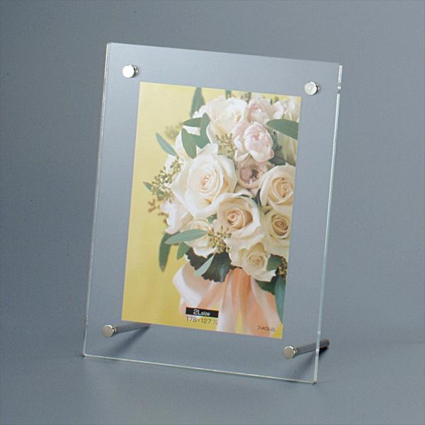 ※メーカー確認後の出荷となります！確認後欠品・廃番等の問題が発生しましたらご連絡いたします！ご了承願います　◆アクリル製 スタンドタイプのピクチャーフレーム◆2枚のアクリル板にプリントを挟み、ビスで固定します。※スタンド棒の取り付け位置を替...