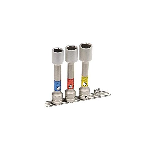 ※在庫品ではありません！メーカー確認後の出荷となります！確認後欠品・廃番等の問題が発生しましたらご連絡いたします！ご了承願います　◆差込角12.7sqインパクト用ホイルナットソケットのレールセット。◆樹脂製のプロテクター付なので化粧ナットと...