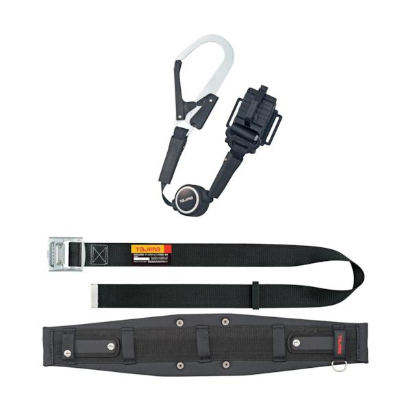 ※メーカー確認後の出荷となります！確認後欠品・廃番等の問題が発生しましたらご連絡いたします！ご了承願います　◆特長●装着スペース10cmの省スペース胴ベルト用ランヤードです。●作業の邪魔にならない超小型両側巻取式(ロック機能なし)です。●耐...