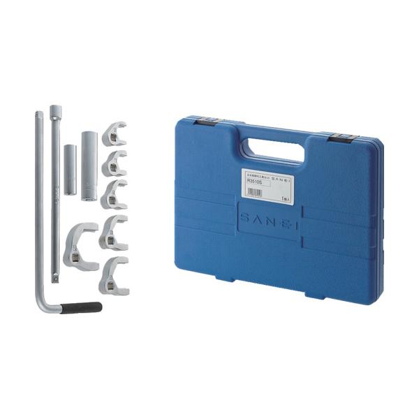 ※メーカー確認後の出荷となります！確認後欠品・廃番等の問題が発生しましたらご連絡いたします！ご了承願います　◆特長●8つのアダプターで14サイズのナットを締付できます。●ワンホール混合栓や立水栓の取り付け・取り外し用としてマルチに対応できま...