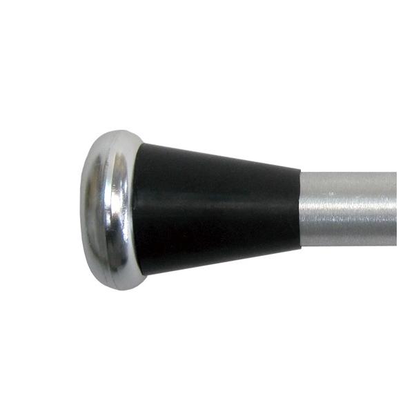 バットのグリップエンドに装着ラバー素材