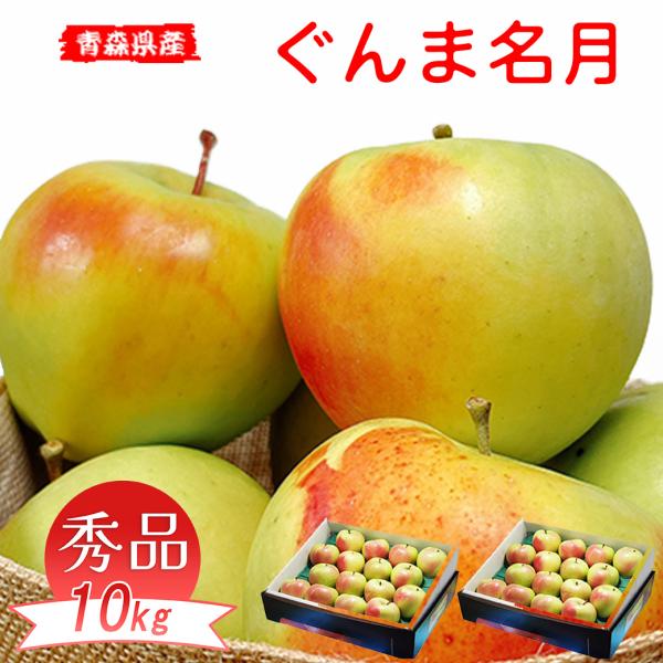 青森県産ぐんま名月 秀クラス 10Kg 化粧箱にてお届け