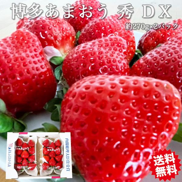 【発売日：2026年01月15日】商品名：あまおう いちご産地：福岡県内容量：１箱　2パック入り(1パックあたり約270g)12粒〜6粒入り保存方法：冷蔵で保存してください賞味期限：配送日から約3日(なるべくお早めにお召し上がり下さい)販売...
