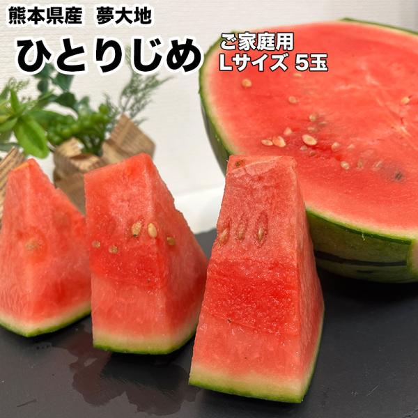 【発売日：2026年03月25日】熊本県産の「ひとりじめ西瓜」は、小玉西瓜です。産地で光糖度センサーで検査済みの糖度保証付きです。一株一果にこだわり、ビニールハウスで丁寧に栽培されました。お中元やギフトにぴったりで、誰にも分けたくないほどの...