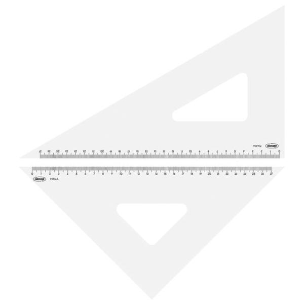 ●丈夫で長持ちするアクリル製三角定規●入数：1