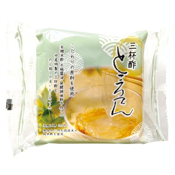 ☆よく冷やした本品をザルに入れサッと水洗いし、十分に水を切り、たれをかけてお召し上がりください。☆開封する場合は手を切らないようご注意ください。【原材料】ところてん［天草（和歌山県産、千葉県産、静岡県産）、米酢］、三杯酢［有機米酢（国内製造...