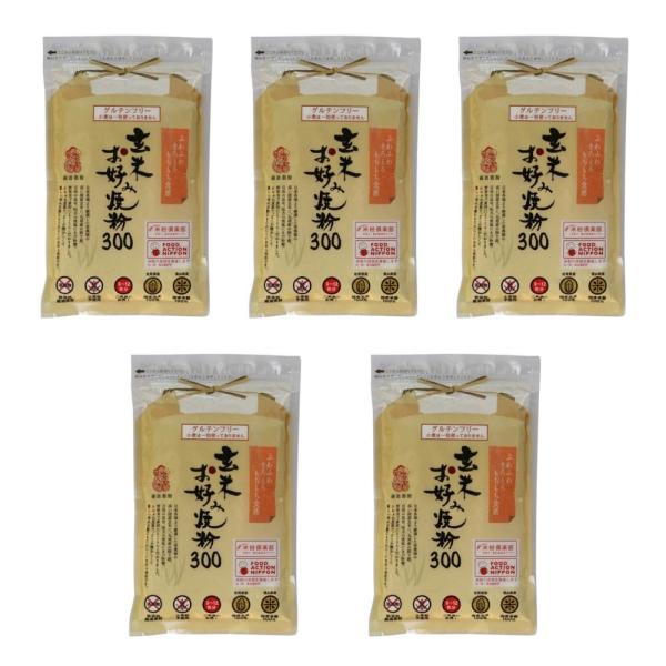 【原材料】米粉（米（富山県産））、玄米粉（米（佐賀県産））、砂糖（きび砂糖）、削り節粉（さば・かつお・うるめいわし）、焼塩、日高昆布粉末＊3〜4枚分の分量＊　（1）玄米お好み焼粉100ｇに水170ｃｃを入れしっかりと混ぜます。　（2）卵2個...