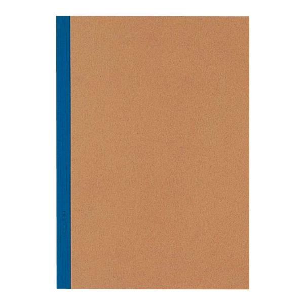 ●表も裏もシンプルなクラフト表紙なので、シールやイラストで自由にカスタマイズ出来ます。●セミB5●30枚●糸綴じ●6.5mm罫×32行 止罫 ■材質：紙