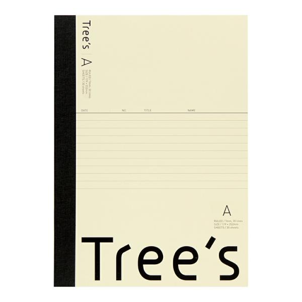 ●スタンダードノートシリーズ「Tree’s」。●規格:6号判（セミB5)●罫内容:普通罫30行　止罫●枚数 （枚）:30■材質：紙■消費期限：未設定