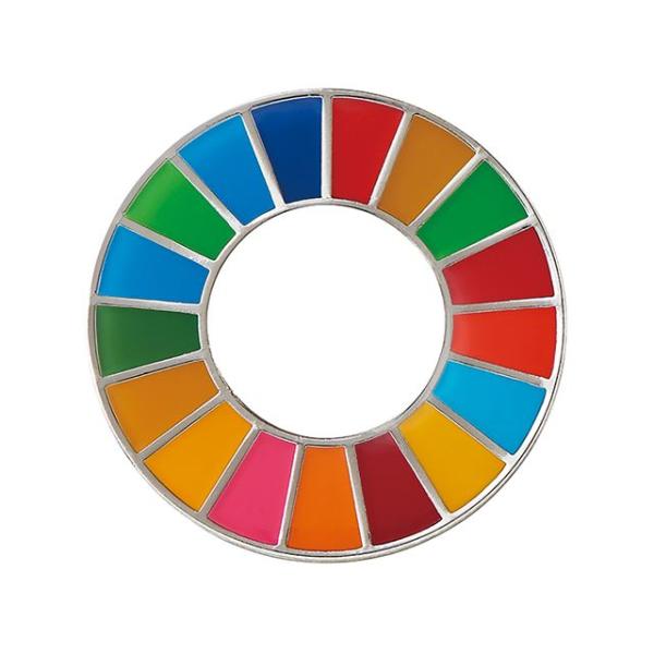 ●SDGsの取り組みや企業PRにご利用いただけるツールです●穴をあけずに取り付けられるマグネット式バッジ