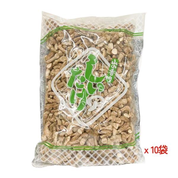 原材料：椎茸軸（足）内容量：1kgｘ10袋賞味期限：パケージに記載原産国名：中国輸入者：大洋物産株式会社■・だしとり用、流水で軽く洗ってから、分量の水に浸けて出汁を取ってご使用ください。・実は香りは傘の部分よりも凝縮されており、おいしくいた...
