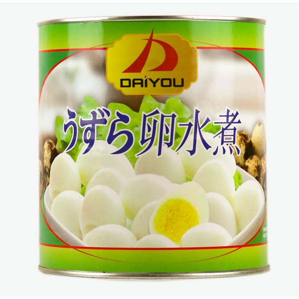 原材料名：ウズラ卵、食塩、ph調整剤内容個数：50-55個 固形量：430g　内容総量：850g原産地：中国産商品特徴：中国から仕入れたうずら卵です。国産のうずら卵に比べると、やや大きめの卵を使用しておりますので、ひと缶に入る個数が50〜5...