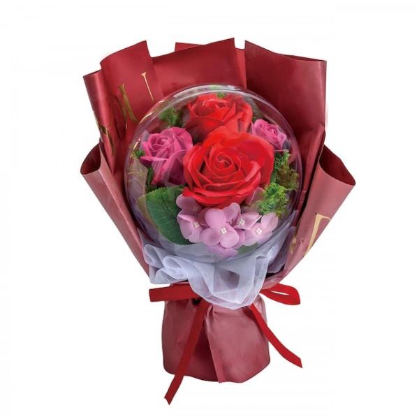 卒業式 結婚式 記念日 誕生日 母の日 プレゼント インテリア ギフト シャボンフラワー 敬老の日 バレンタインデー お礼 フレグランスソープ 造花 ブーケ ギフトブーケ