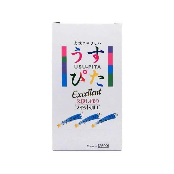 超うす型！女性にやさしい「うすぴた」！・多数のつぶ状凸起付、特殊二段緊縮絞り＆脱落防止加工。・うす型ウエットゼリー付・超うす型タイプ・Wジャストフィット・天然ゴム100%・清潔で洗練されたパッケージまるでスキンケア用品のようなイメージ。清潔...