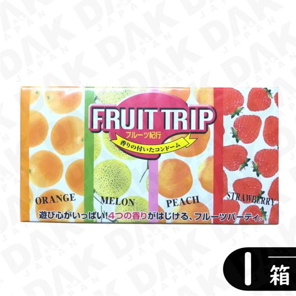 遊び心がいっぱい！４つの香りがはじける、フルーツパーティ。コンドームにフルーティな香りがつきました。いつもの２人のプライベートタイムの楽しさをアップさせてくれるニューアイテム。４つの中からお好きな香りを。・素材：天然ゴムラテックス製・潤滑剤...