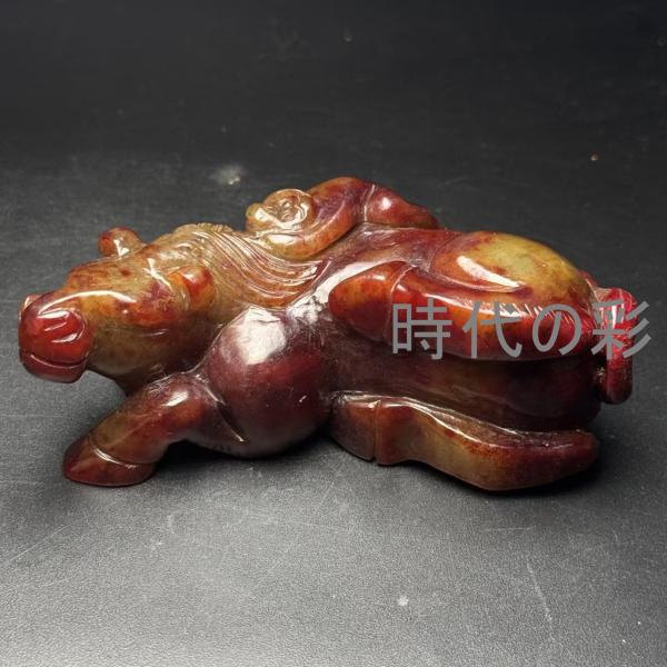 【即馬封侯】中国古美術 和田玉 高古玉 猿馬彫刻 吉祥置物 玉彫 開運 風水 骨董品 根付 極細工 裝身具 賞物 R08071702ご覧頂きましてありがとうございます。商品のサイズは（約）：117×48×44mm重さ：421g※実寸は素人採...
