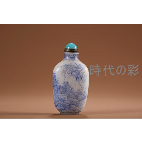 【琉璃画琺瑯 山水図鼻煙壺】中国古美術 琉璃細工 画琺瑯 山水図 鼻煙壺 唐物 古玩 R08082020ご覧頂きましてありがとうございます。商品のサイズは（約）：高ささ92×幅46×厚さ27mm重さ：108g※実寸は素人採寸のため多少の誤差...