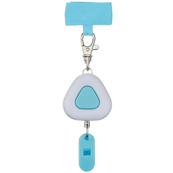 夜道でも光って安心♪交通安全ライト付き「防犯アラーム」です。3つのLEDで、50m離れた暗闇でも見えます。電池が切れても、鳴らせる笛付。笛を引っ張ると、アラームが作動します。ピンが抜けきらないタイプなので、紛失の心配がありません。雨にも強い...