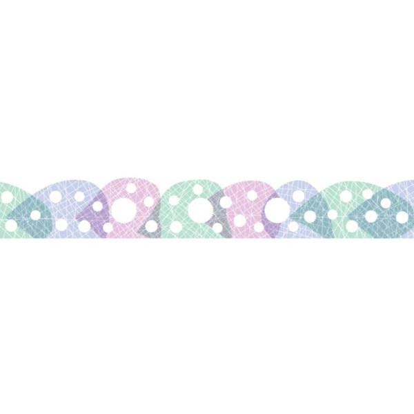 ハッピーな遊び心にあふれたデコレーションを楽しむ「decona (デコナ)」システム手帳シリーズ。A5サイズ手帳用アクセサリー「補強テープ」です。リフィルのファイル穴を補強できるロール状のテープです。レースのように細かくカッティングしてあり...