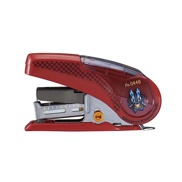 「ポケモンデザイン」の20枚とじホッチキス「SAKURI (サクリ)」vol.2が登場?おそろいのデザインの針箱も1箱付いています。ポケモンのピクセルアートが、かわいくて懐かしい!幅広い世代に向けたデザインです。■ホッチキス本体側面には、「...