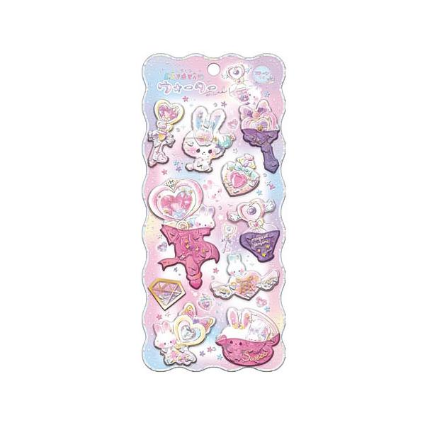 キラリンと輝く金箔押し&amp;ストーン♪シールの中で水とスパンコールがゆらゆら揺れる「ウォーターシール」です。1柄に透明+2カラーのウォーターを使用。手帳の表紙やスマホケースなどに貼っても◎シール交換でも盛り上がること間違いなし!【サイズ...