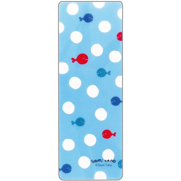 ポイント消化に最適五味太郎さんの人気ロングセラー絵本「きんぎょがにげた」デザイン♪夏らしいクリア素材&amp;カラフルなステーショナリーシリーズです。涼し気なクリアPP製「ブックマーカー」です。破れにくく、長く使用できます。本好きな方へのプ...