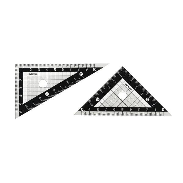ポイント消化に最適黒×白でクッキリ見やすい♪目盛りが読み取りやすい「ブラック三角定規」です。裏面にすべり止めが付いて、線が引きやすい。高さや深さを測りやすい、端(はし)目盛り。　角に丸みがついており、手に優しい(片側のみ)。5mmごとに長さ...