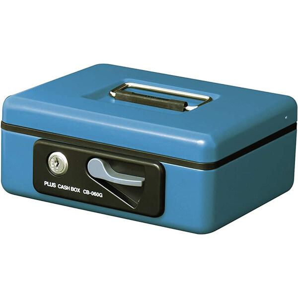 送料無料合鍵で開閉するポピュラーな小型手提金庫です。省スペースながら、大きな収容能力を誇っています。コンパクトで軽量タイプです。●ブルー●ワンタッチオープンレバー、シリンダー錠付●外形寸法:幅197×奥行164×高さ80mm●内形寸法:幅1...
