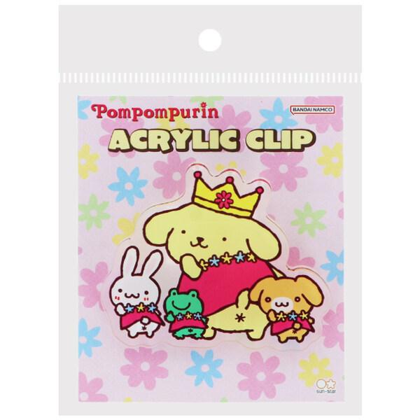 ポイント消化に最適人気サンリオキャラクターズ「ポムポムプリン」柄♪2026年で30周年を迎える特別なデザインです。書類などをまとめるのに便利な「アクリルクリップ」です。バッグなどのポケットに付けて、オシャレのアクセントにも!【サイズ】本体=...