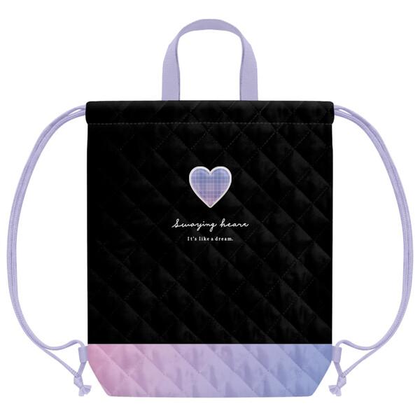 お気に入りで気分UP! 楽しい学校生活を♪入園・入学準備の必需品「体操服バッグ」です。丈夫なキルティング生地。ハートがかわいい、PVC素材のワッペン付。ヒモを絞れば、ナップサックになって背負えます。洗濯機で洗えるので、お手入れも簡単。ネーム...