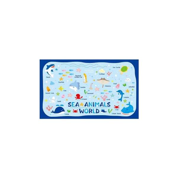 ポイント消化に最適かわいい海のいきものデザイン♪遠足の必需品「遠足マット」です。小さなお子さまにもたたみやすいコンパクトタイプ。リュックにもすっぽり収まります。こどもが1人使うのにちょうどいいサイズ。【サイズ】約600×1000mm【材　質...