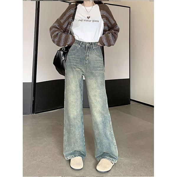 パンツ レディース ワイドパンツ デニム デニムパンツ ボトムス 股上