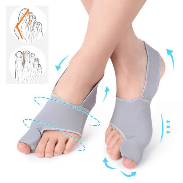 外反母趾サポーター （ベージュ／S／L／右左２個）足指の曲がりがひどくなる前に。装着簡単な薄型タイプ●薄型の履くだけのタイプで装着が簡単。●フィット感に優れたシームレス素材が中足靭帯を適度にサポートするので、トラブルを感じ始めたらすぐ気軽に...