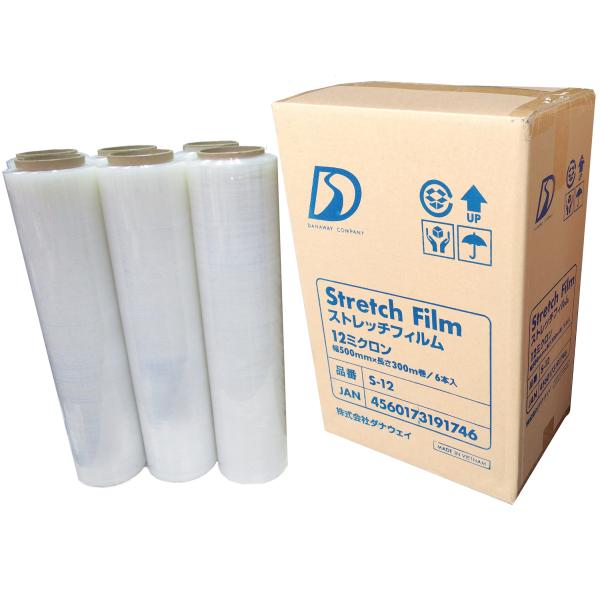 【発売日：2023年12月23日】仕様：幅５００ｍｍ×長さ３００ｍ　厚み１2ミクロン材質：LLDPE（低密度ポリエチレン）内容量：６巻入り生産国：ベトナム