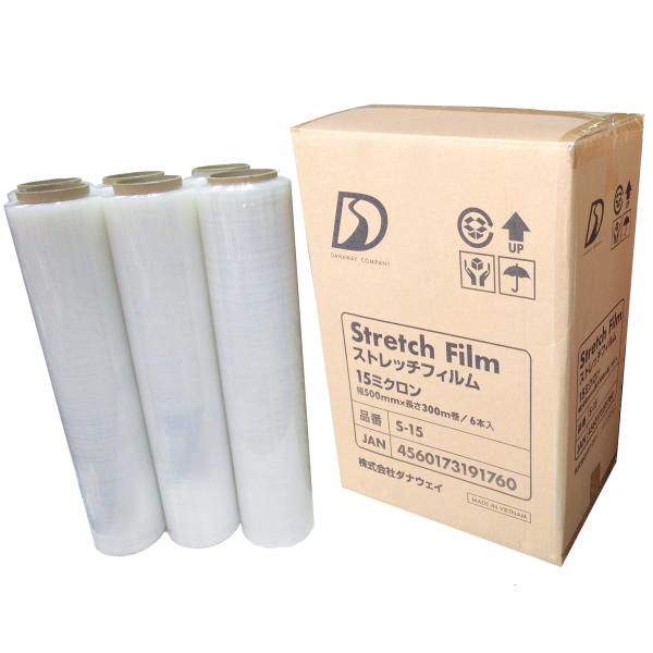 【発売日：2023年12月23日】仕様：幅５００ｍｍ×長さ３００ｍ　厚み１５ミクロン材質：LLDPE（低密度ポリエチレン）内容量：６巻入り生産国：ベトナム