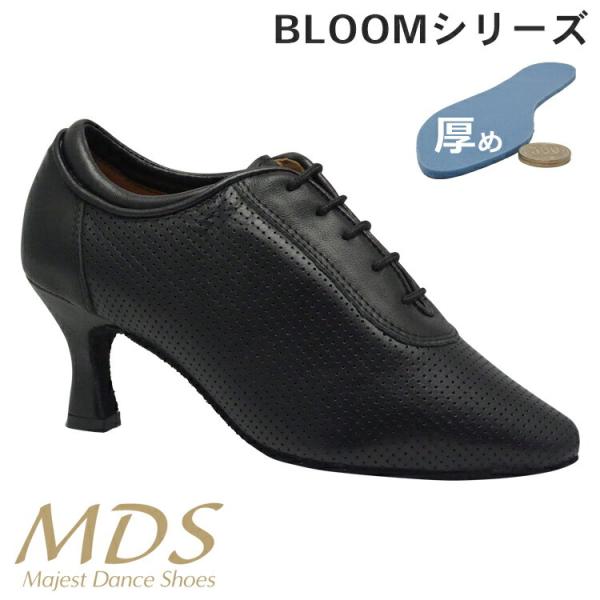 ●色　：　黒　/　ブラック●素材　：　牛革　靴底 バックスキン『MDS』 BLOOMシリーズの女性用ティーチャーズシューズインソールは厚めの中敷きを使用。表面は滑りにくい素材を採用しています。サイズ感はMDSブランドの日本製モデルとほぼ同等...