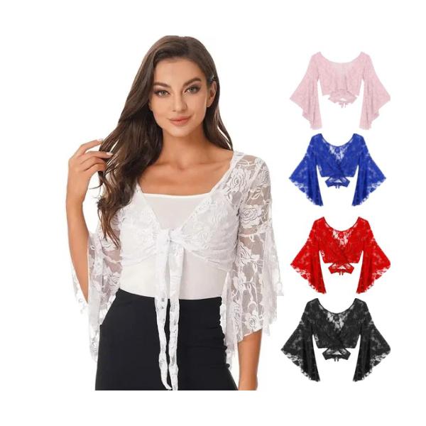 サイズ　身長150cm〜170cm、体重40kgs〜70kgsサイズ：バスト：28.0-47.0インチ/ 72-120cm、長さ：12.5インチ/ 32cm、袖の長さ：14.5インチ/ 37cm 素材　ポリエステル美しいベリーダンスを踊るた...