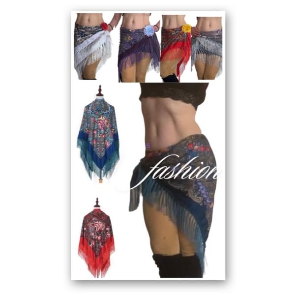 ベリーダンスジプシーヒップスカーフスクエアスタイリッシュスカーフレトロ花柄ヘッドスカーフバンダナスカーフ女性イスラム教徒ヘッドラップステーションアクセサリーオリジナルギフトサイズ：フリンジの長さ 約10cm商品の形は正方形、フリンジを除く縦...