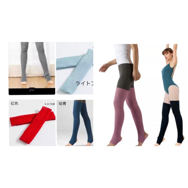 大人のバレエレッグウォーマーティーンエイジャーのヨガニーパッドラテンレギンス女の子のブーツソックスを長くするニットレッグウォーマー75CM製品タイプ：子供用レッグウォーマーロングストレートニーソックス75CM（縦開き）組成：100％アクリル...