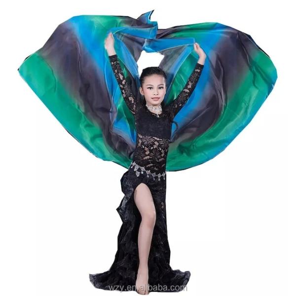 ベリーダンストレーニングステージパフォーマンスダンスウェアアクセサリーカラーショールライトテクスチャ長方形オーガンザベール女性ベリーダンスベールサイズ240cm*120cmこの製品は、大人と子供の両方に適していますベリーダンスウェア#ダンス...