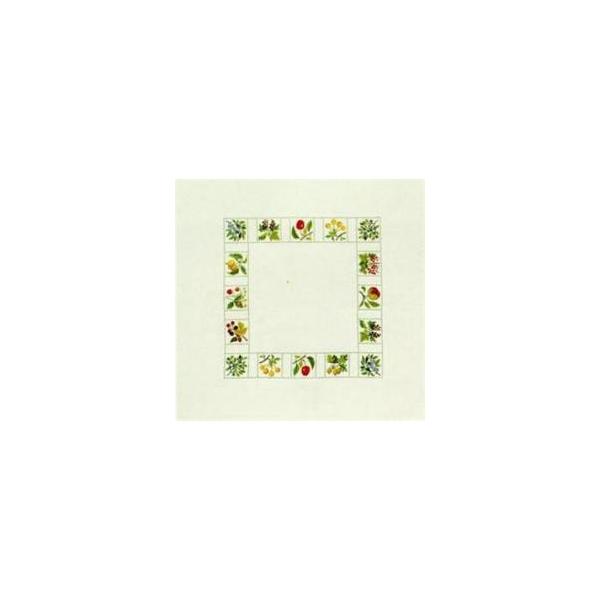 【フレメクロスステッチキット　FRUITS AND BERRIES】   ※フレメで大人気のデンマークのお花のキット！ ■ サイズ・・90 x 90 cm　(モチーフサイズ: 51 x 51 cm)10Bサイズの場合 ■  生地・・ 生地は...