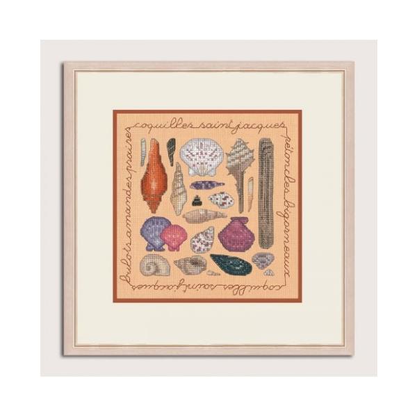 ■生地：Even-weave salmon linen 12 stitches/cm（リネン　30カウント）■サイズ：約 13 x 14 cm（余白を含む出来上がりサイズ）■フランス製■【簡単な日本語説明書付き】（生地・DMC刺繍糸・針・チ...