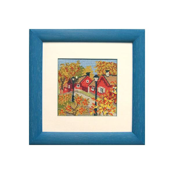 デンマークの刺繍メーカー「OOE」のクロスステッチ刺しゅうキットです。■ OOE社デンマーク製クロスステッチキット■ サイズ・・23×23cm（作品サイズは周囲の余白部分を含みます。）■ 生地・・ アイーダ(綿)：1cmあたり約5.4目(1...