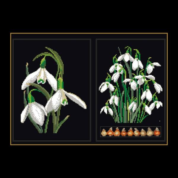 ■キット内容（生地・DMC刺繍糸・針・図案・簡単な日本語説明書付き）■生地：ブラックアイーダ(綿）　(7目/cm)■サイズ：約35,5 x 22 ★ステッチは1本取り ★中〜上級者向け ★オランダ製★写真は作品例です。 フレームは含まれませ...