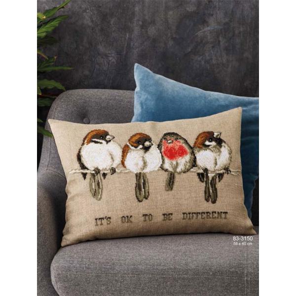 ■生地：Linen Nature　8th/cm 20count　裏面のリネンは含まれておりません。■サイズ：58 x 40 cm　■デンマーク製■ キット内容 　（生地 ・DMCPeral yarn刺しゅう糸・針・図案・簡単な日本語説明書付...